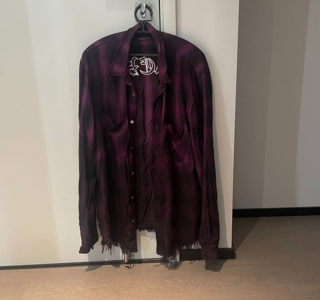 Amiri Amiri Sanskrit back monogram shirt | Grailed