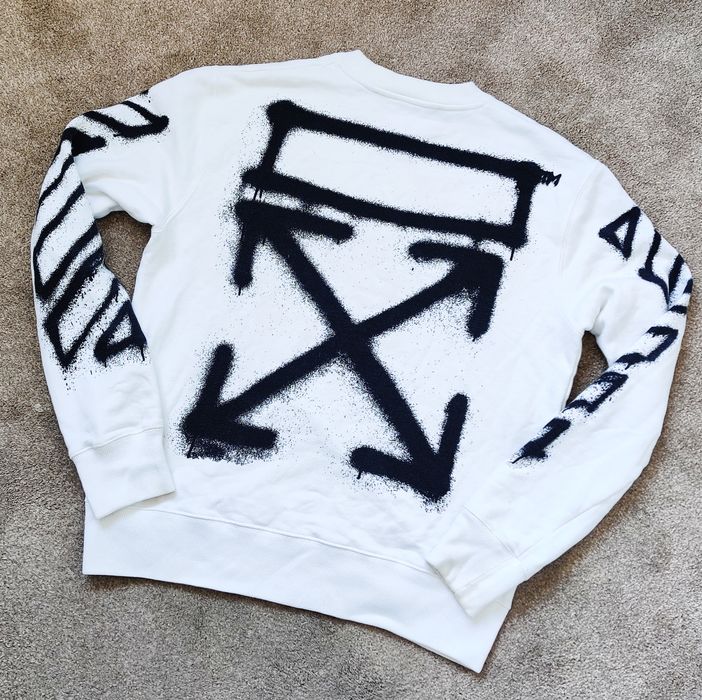 Off-White Off-White Spray Marker Sweatshirt | Grailed