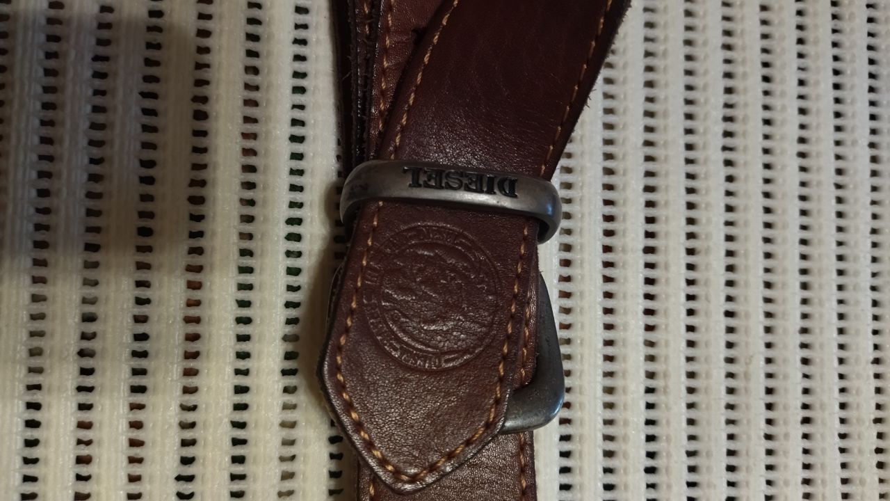 Diesel Vintage Diesel brown leather belt | Grailed