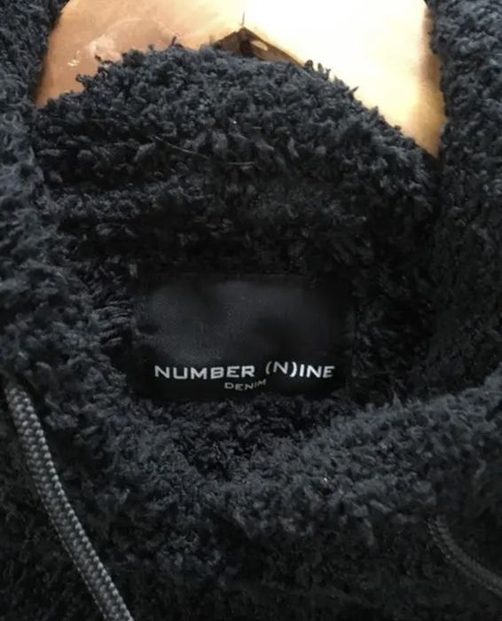 Number (N)ine Number nine logo boa fleece hoodie | Grailed