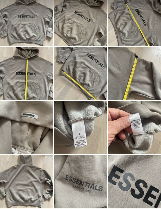 Fear of God FEAR OF GOD ESSENTIALS hoodie sizes in photos by tape | Grailed