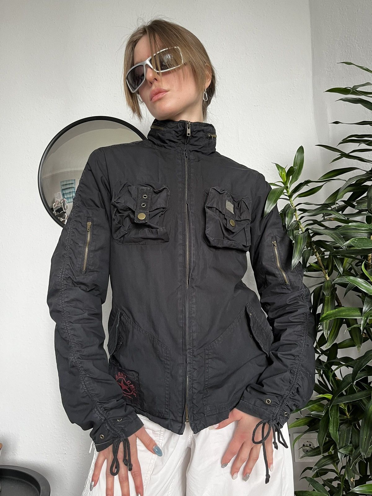 Seditionaries 2000’s multipocket cargo utility jacket army vintage ...