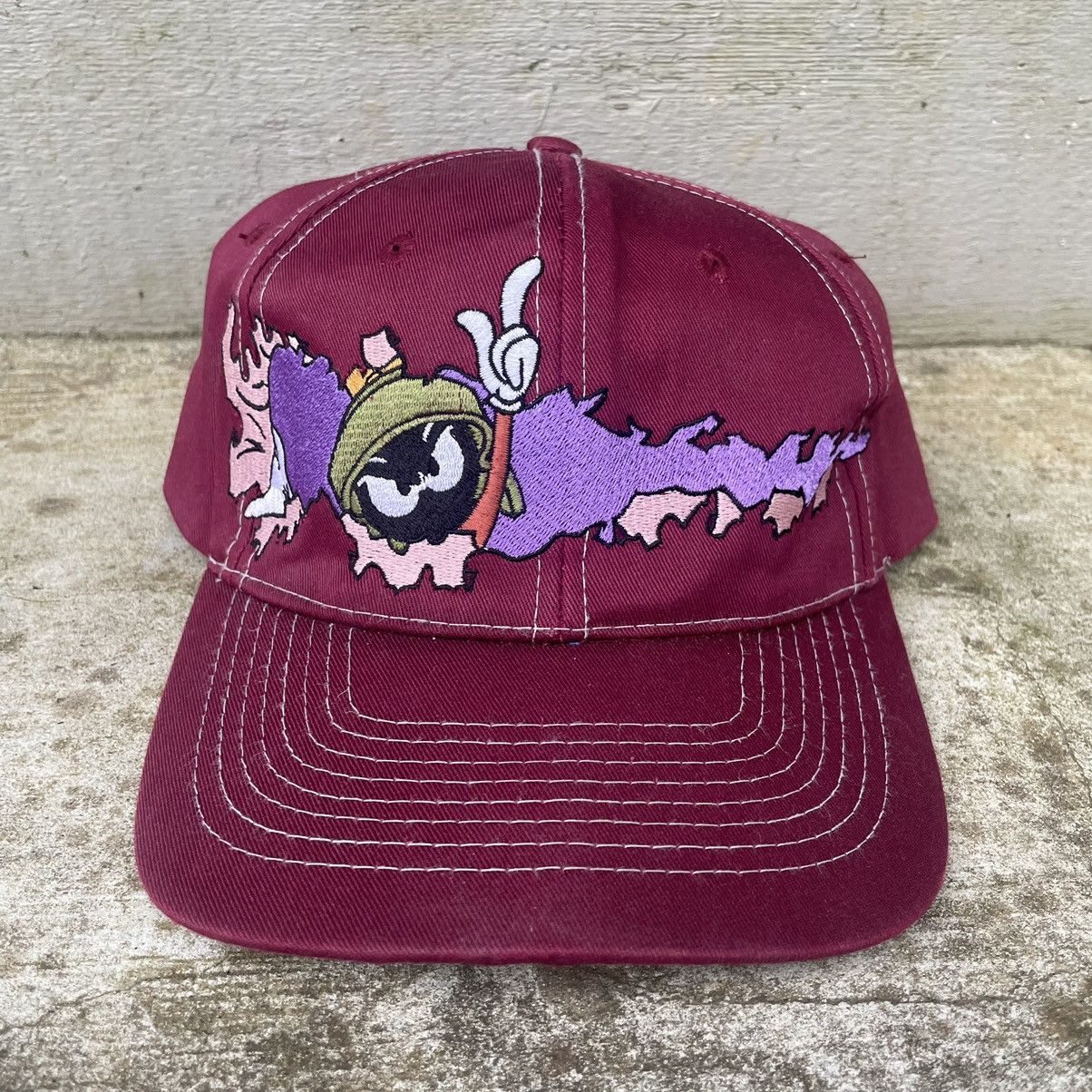Streetwear × Vintage Vintage 90s Marvin The Martian Six Flags SnapBack ...