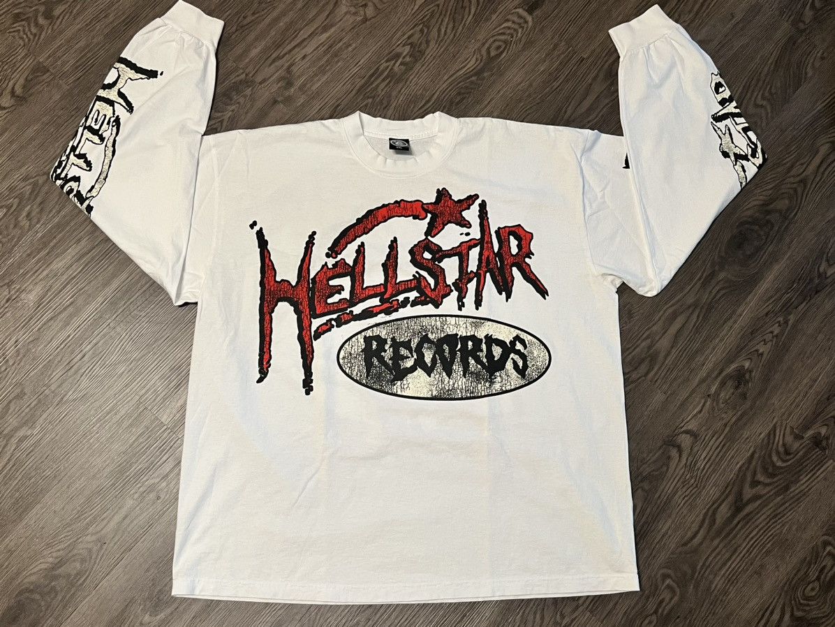 Streetwear Hell Star Records Long Sleeve Tee Shirt | Grailed