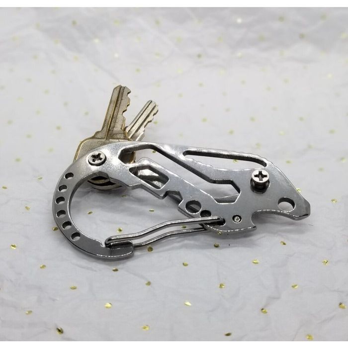 Streetwear Carabiner Keychain Stainless Steel Multitool keyholder | Grailed