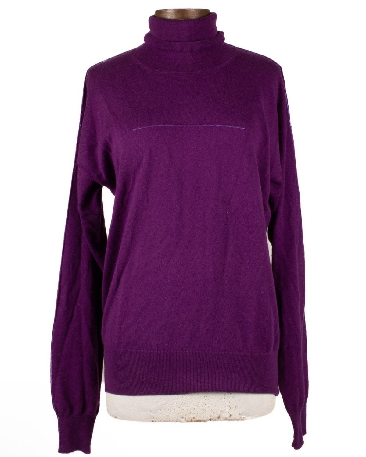 Maison Margiela MAISON MARGIELA MM6 PURPLE WOOL BLEND TURTLENECK ...