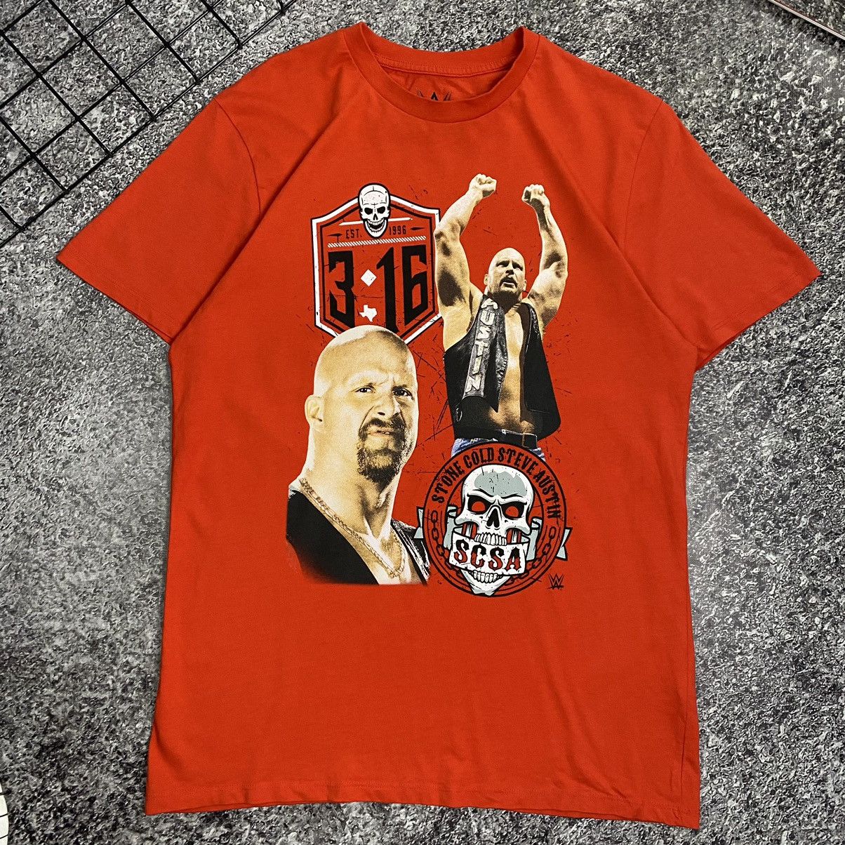 Streetwear × WWE × WWF WWE Stone Cold Steve Austin Tee 3:16 SCSA | Grailed