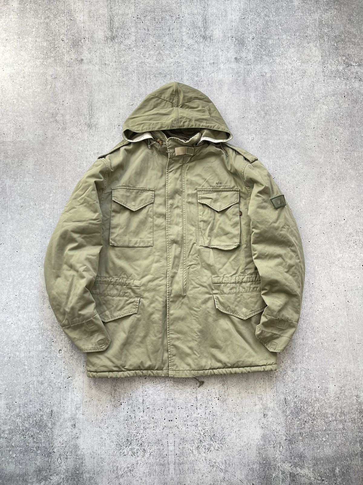Vintage Vintage Alpha Industries Military Army Down Jacket 90s | Grailed