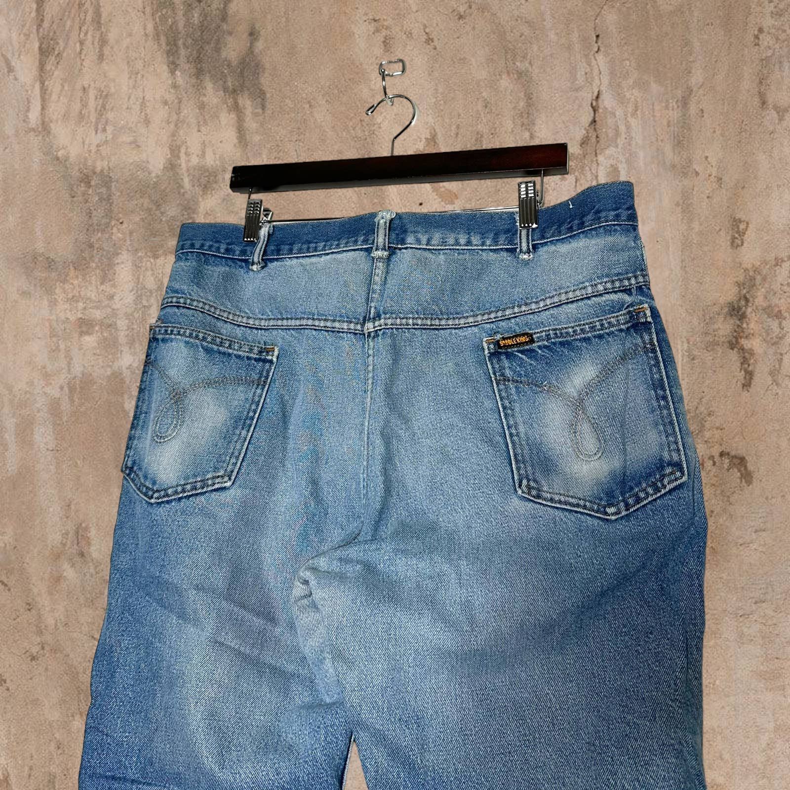 Vintage Vintage Saddle King Jeans Light Wash Work Denim Relaxed 90s ...