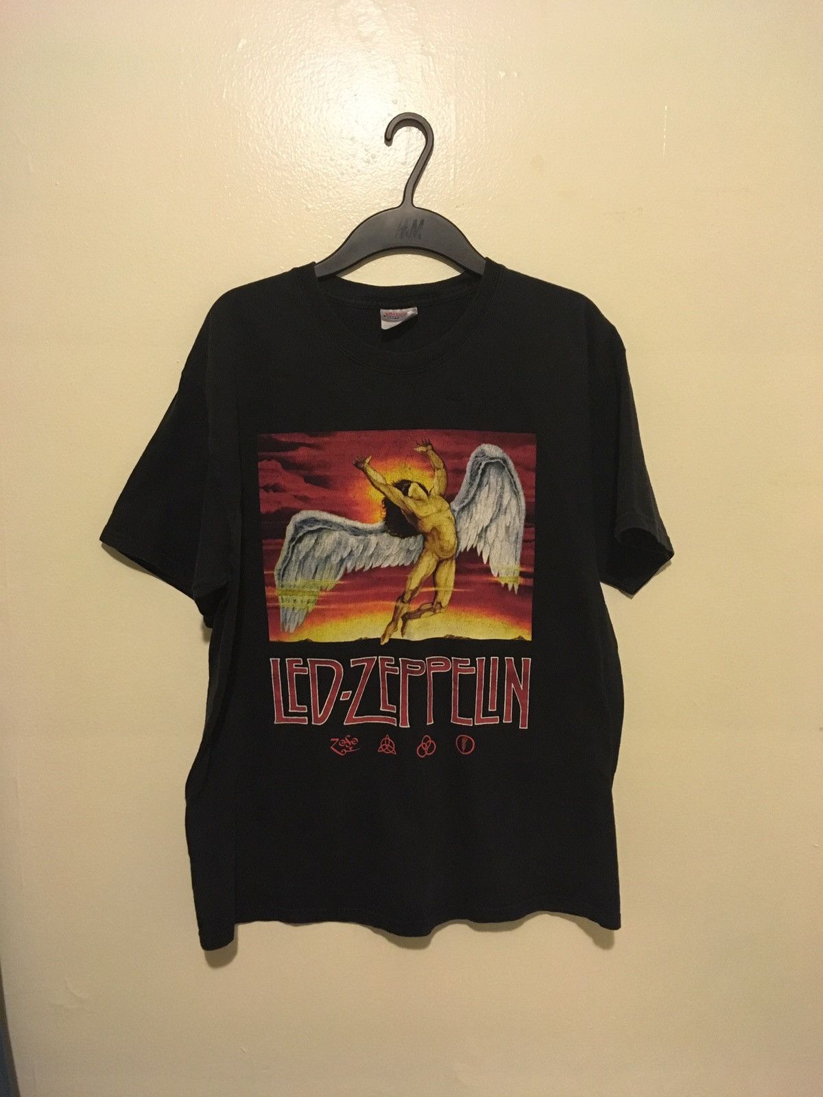 Band Tees Vintage Led Zeppelin Icarus Logo Shirt | Grailed