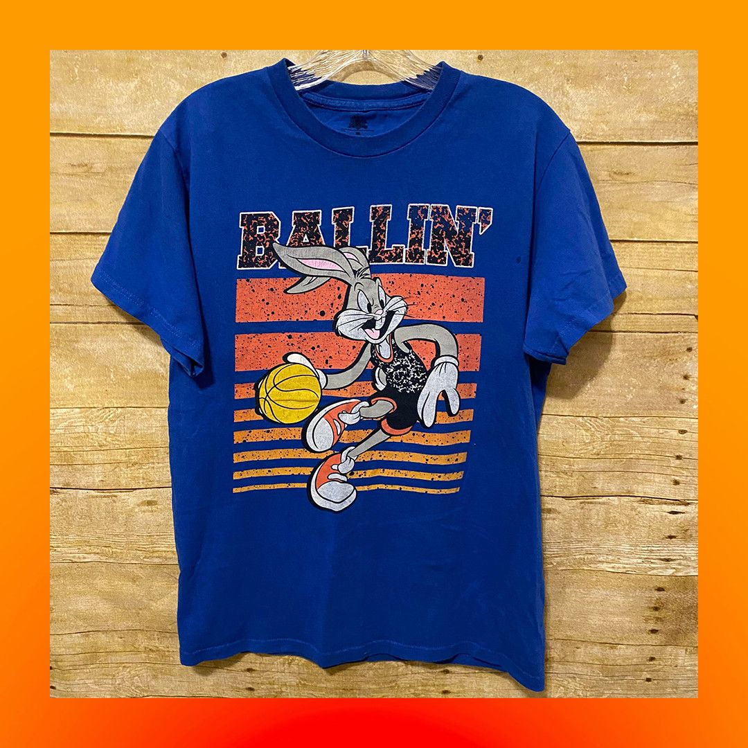 Acme Clothing Looney Tunes Ballin' Bugs Bunny Basketball T-Shirt | Grailed