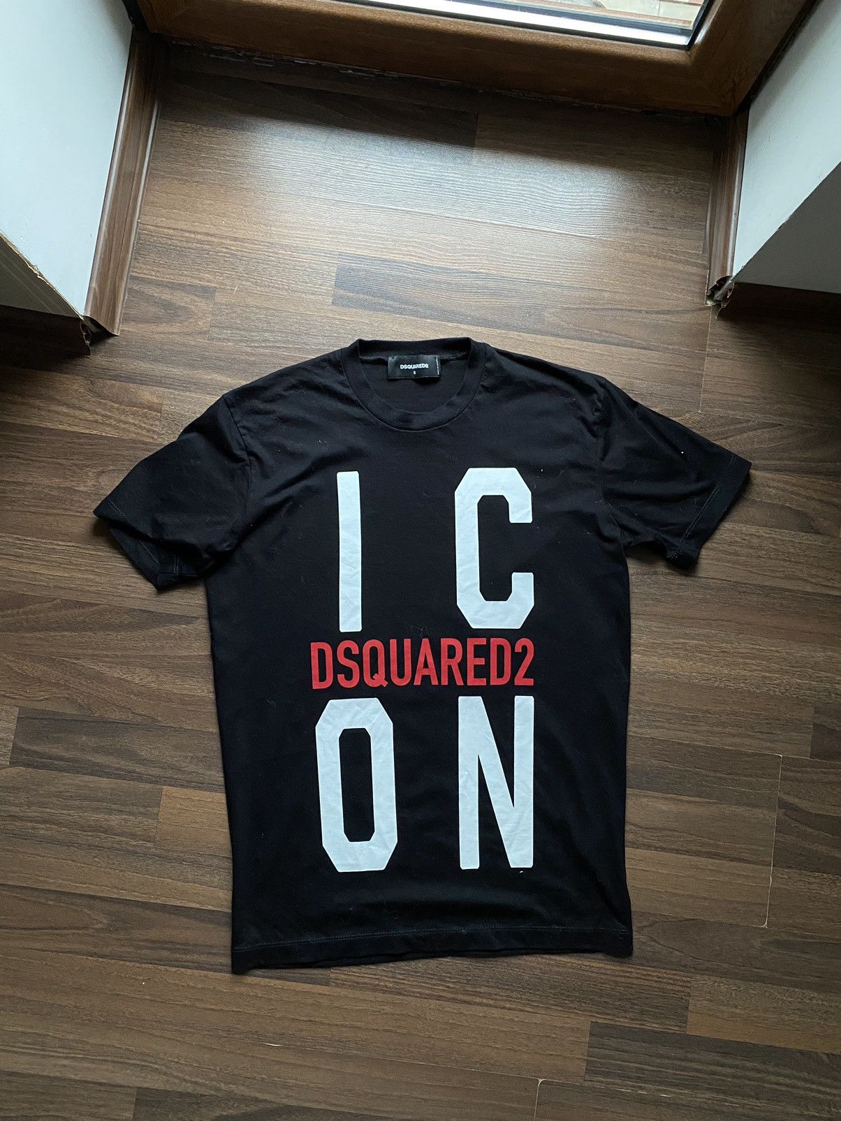 Dsquared2 DSQUARED Mens Icon T-shirt Black /White/RED New | Grailed
