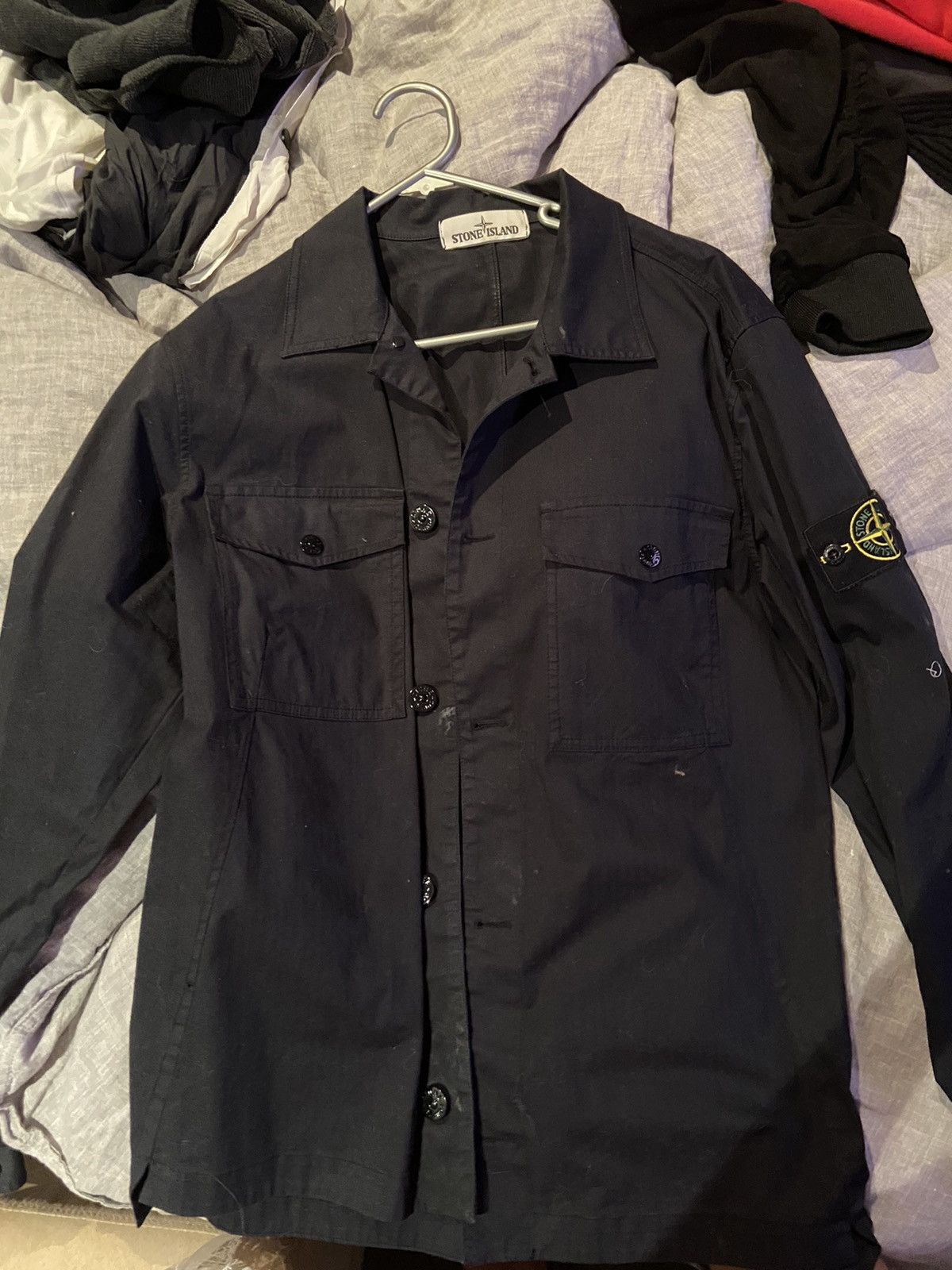 Stone Island Stone island button up field jacket | Grailed