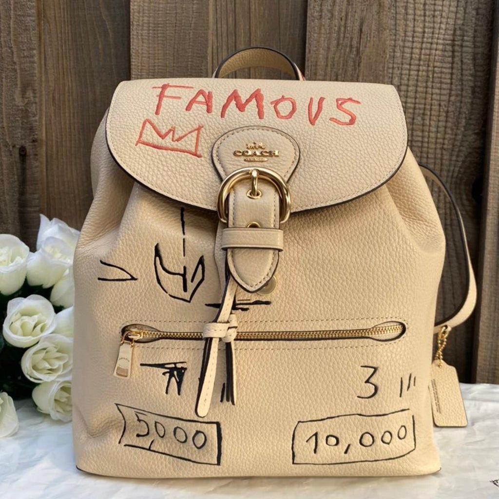 Coach × Jean-Michel Basquiat Coach X Jean-Michel Basquiat Kleo Backpack ...