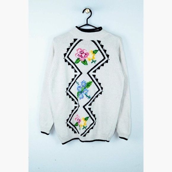 Retrofit × Streetwear × Vintage 90s VTG Floral And Tribal Art Pattern ...