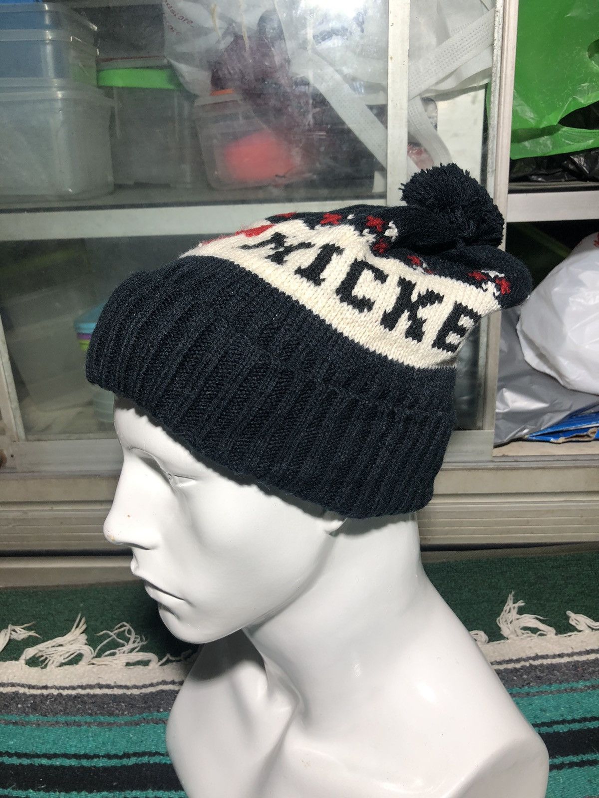 Disney Mickey Disney Fullprint Big Font Beanie Hat | Grailed