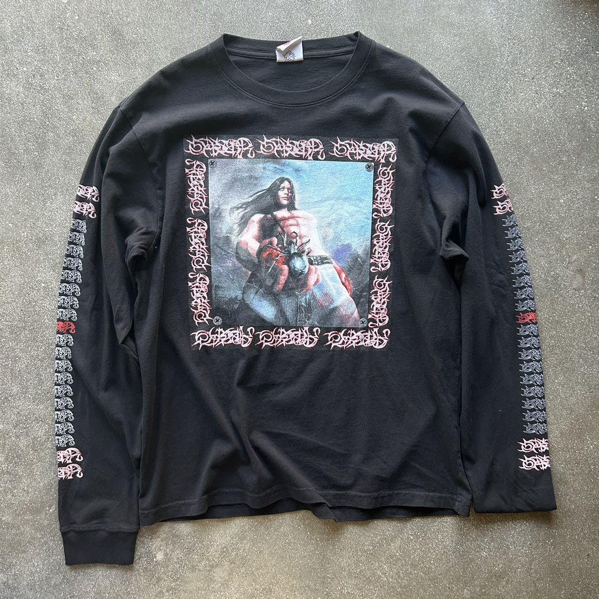 Drain Gang × Sad Boys Sbe Merch Bladee ‘Spiderr’ Longsleeve | Grailed