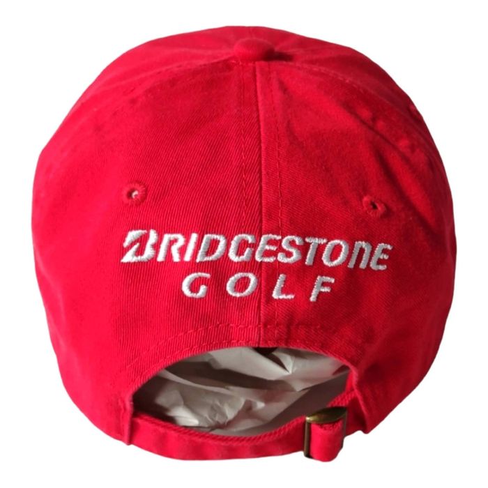 Absent Bridgestone Golf Red Brim Adjustable Hat Cap Accessory | Grailed
