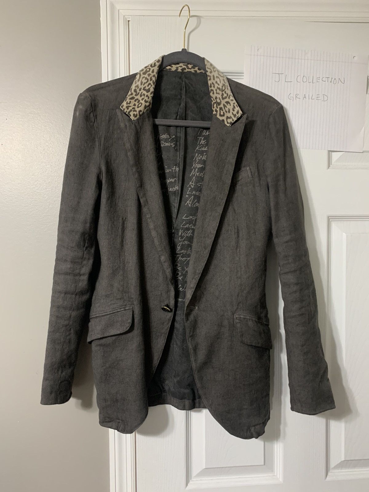 Isamu Katayama Backlash Isamu Katayama Backlash Poem Blazer | Grailed