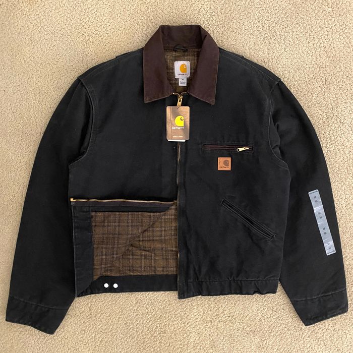Carhartt NWT Carhartt J97 Detroit Jacket Blanket-Lined Sandstone Duck | Grailed