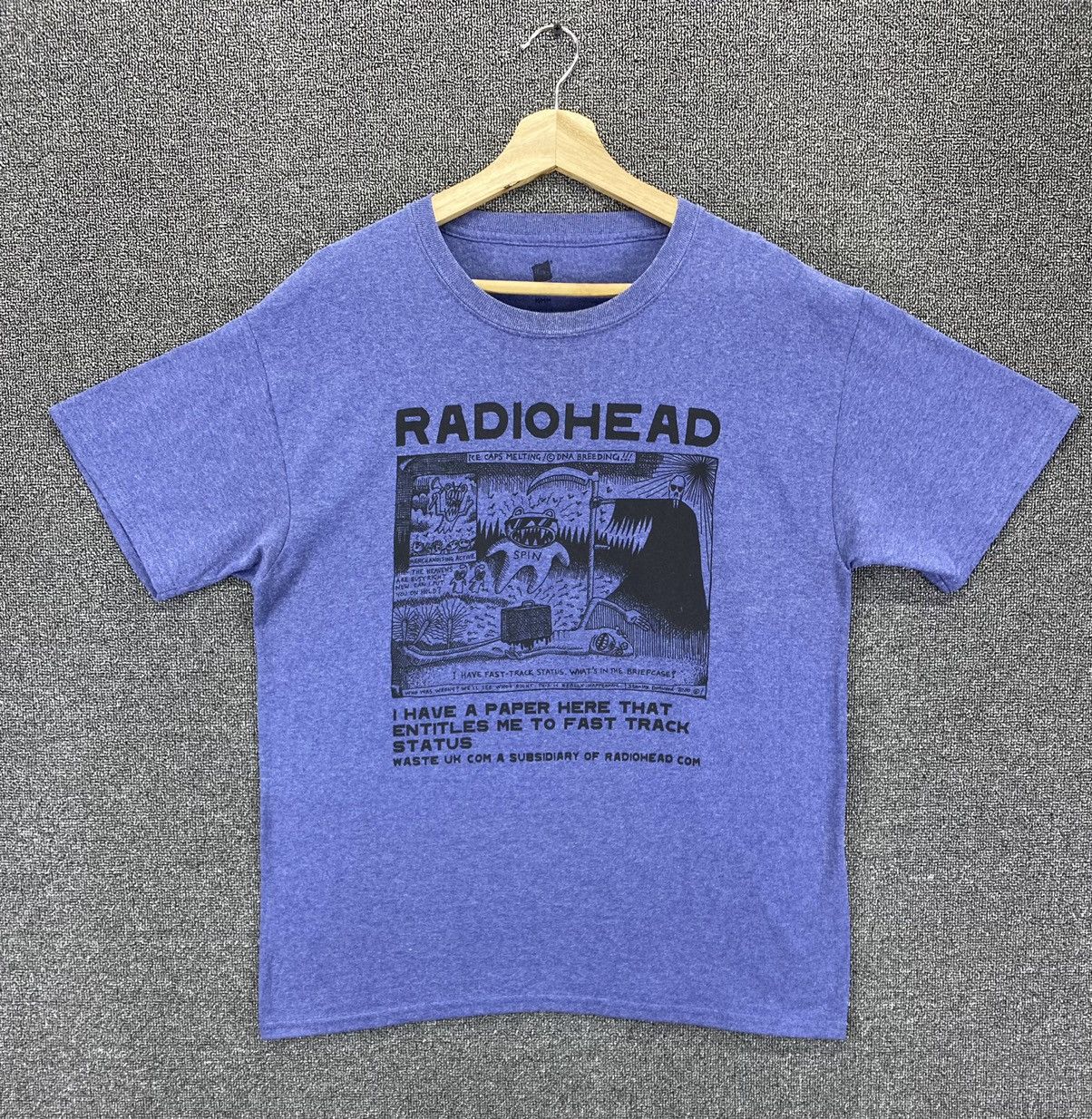 Vintage Radiohead Stanley Donwood 2000 Punk Rock Band Tees T Shirts ...