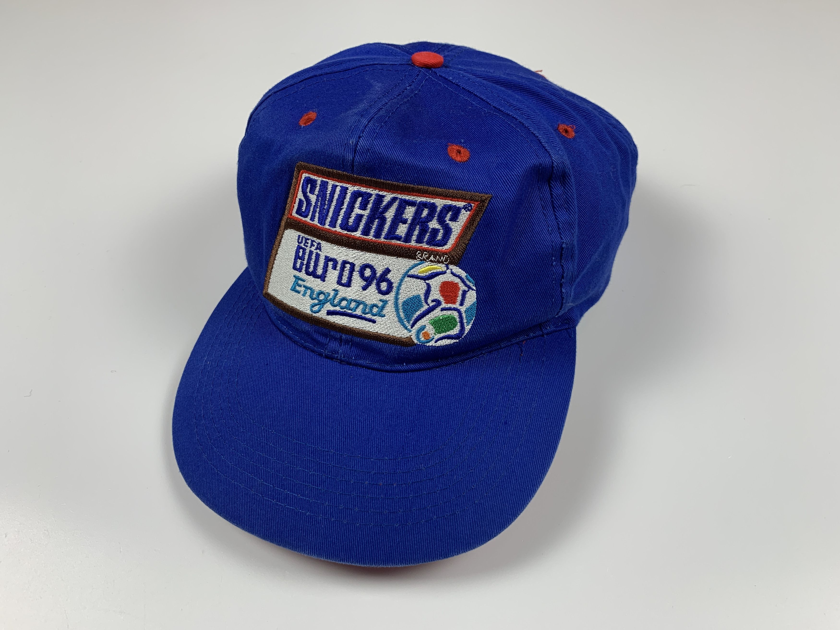 Uefa × Vintage 90's Vintage Snickers UEFA Euro 96 England Cap Hat | Grailed