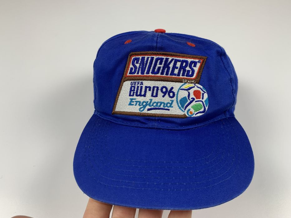 Vintage 90's Vintage Snickers UEFA Euro 96 England Cap Hat | Grailed