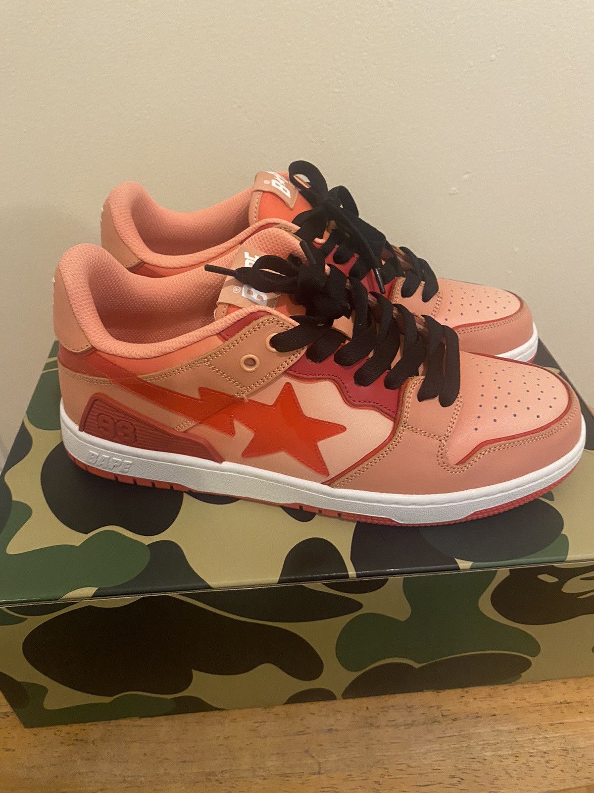 Bape Bape Sk8 Sta Red Gradation | Grailed