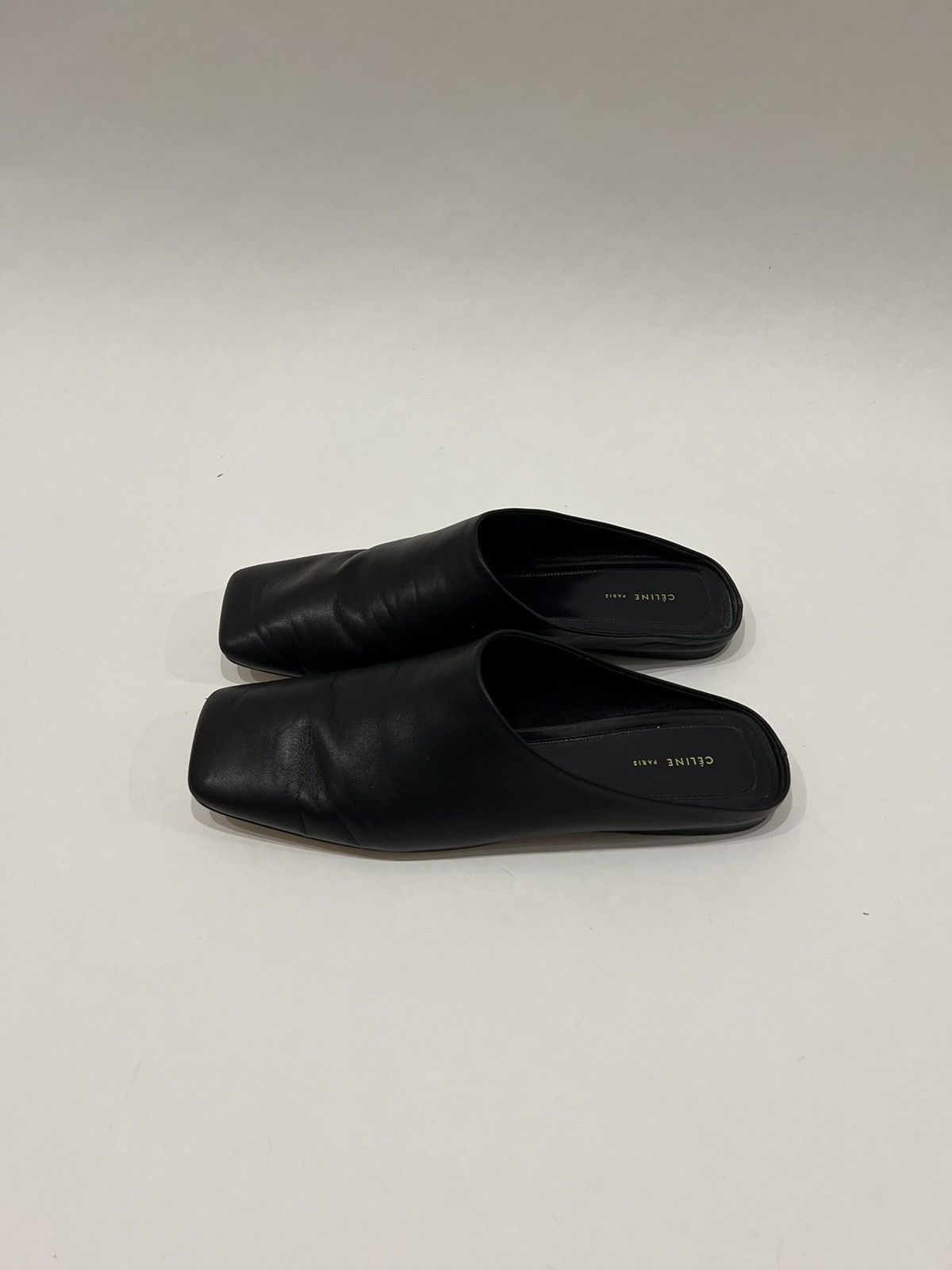 Celine Phoebe philo old céline babouche square toe mules | Grailed