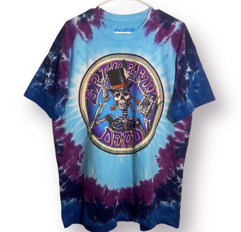 Liquid Blue Liquid Blue AOP Grateful Dead Queen Of Spades Tiedye Tee ...