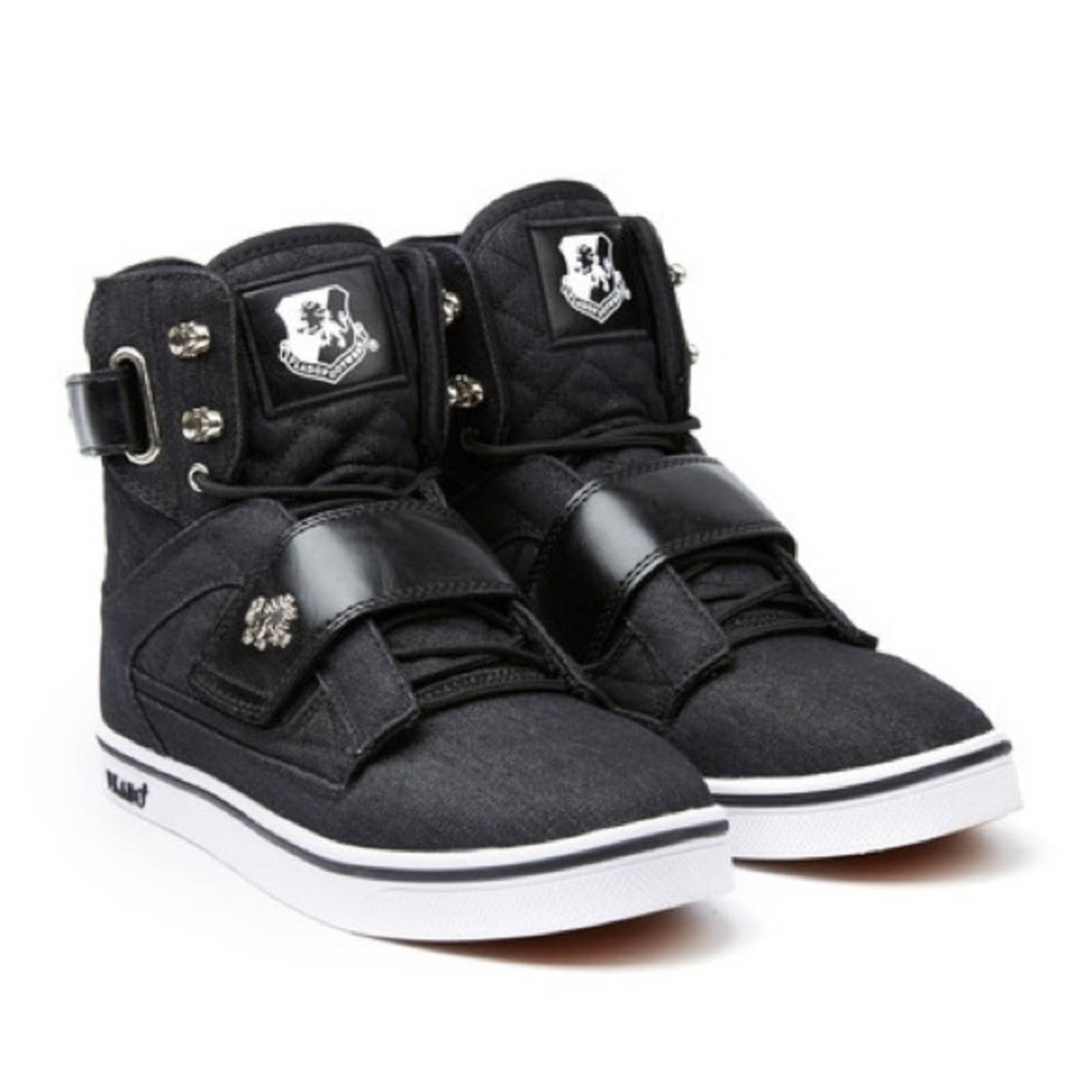 Vlado Vlado Men’s Atlas 2 Black Denim White Hi Top Sneakers 11 1/2 ...