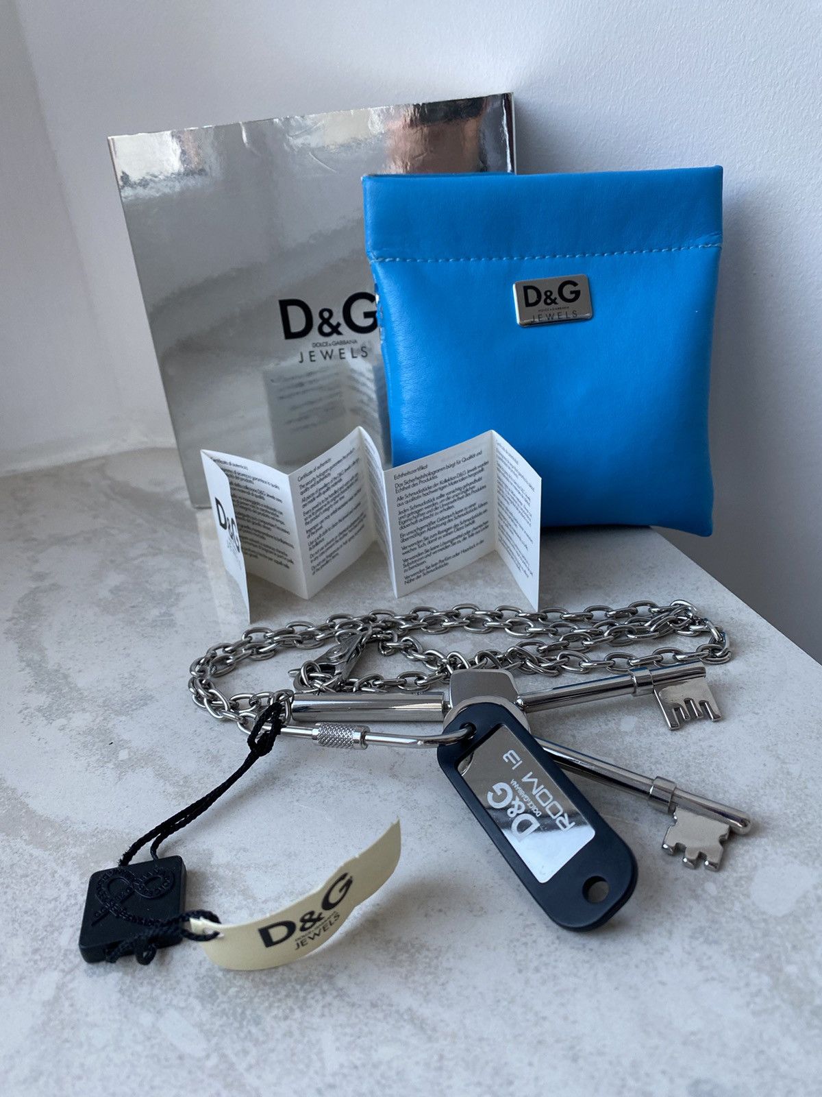 Dolce & Gabbana Dolce & Gabbana necklace DG chain Keys steel rare ...