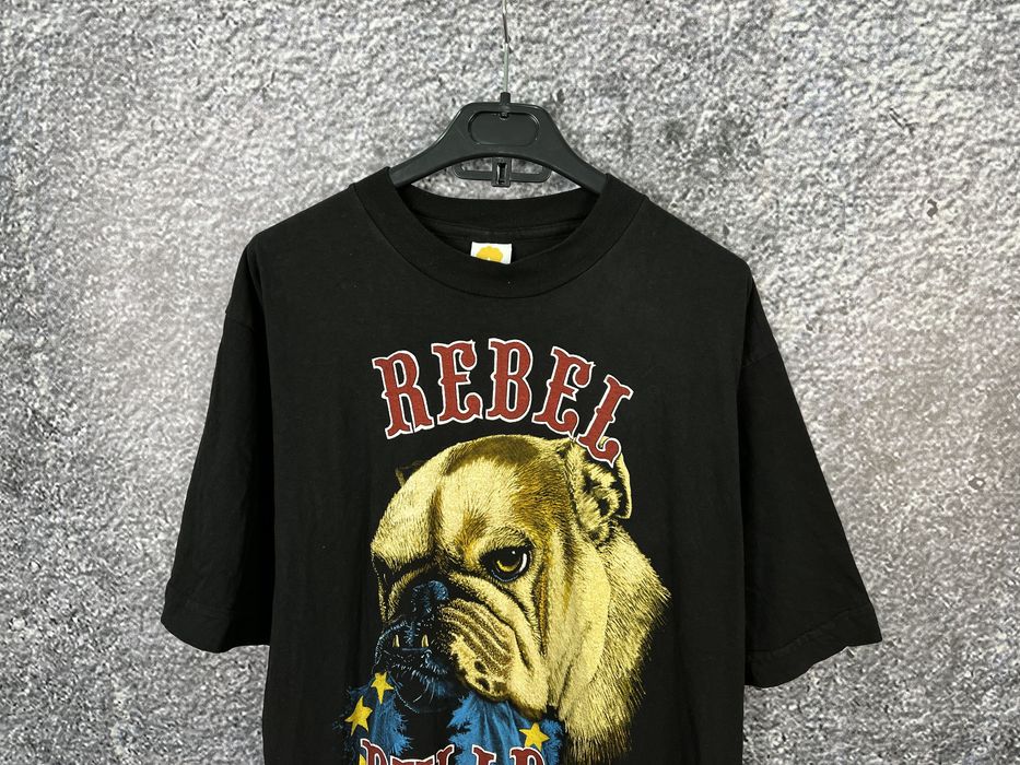 Vintage Mens Rebel Bulldog Vintage T-Shirt No Bullshit Size XL | Grailed