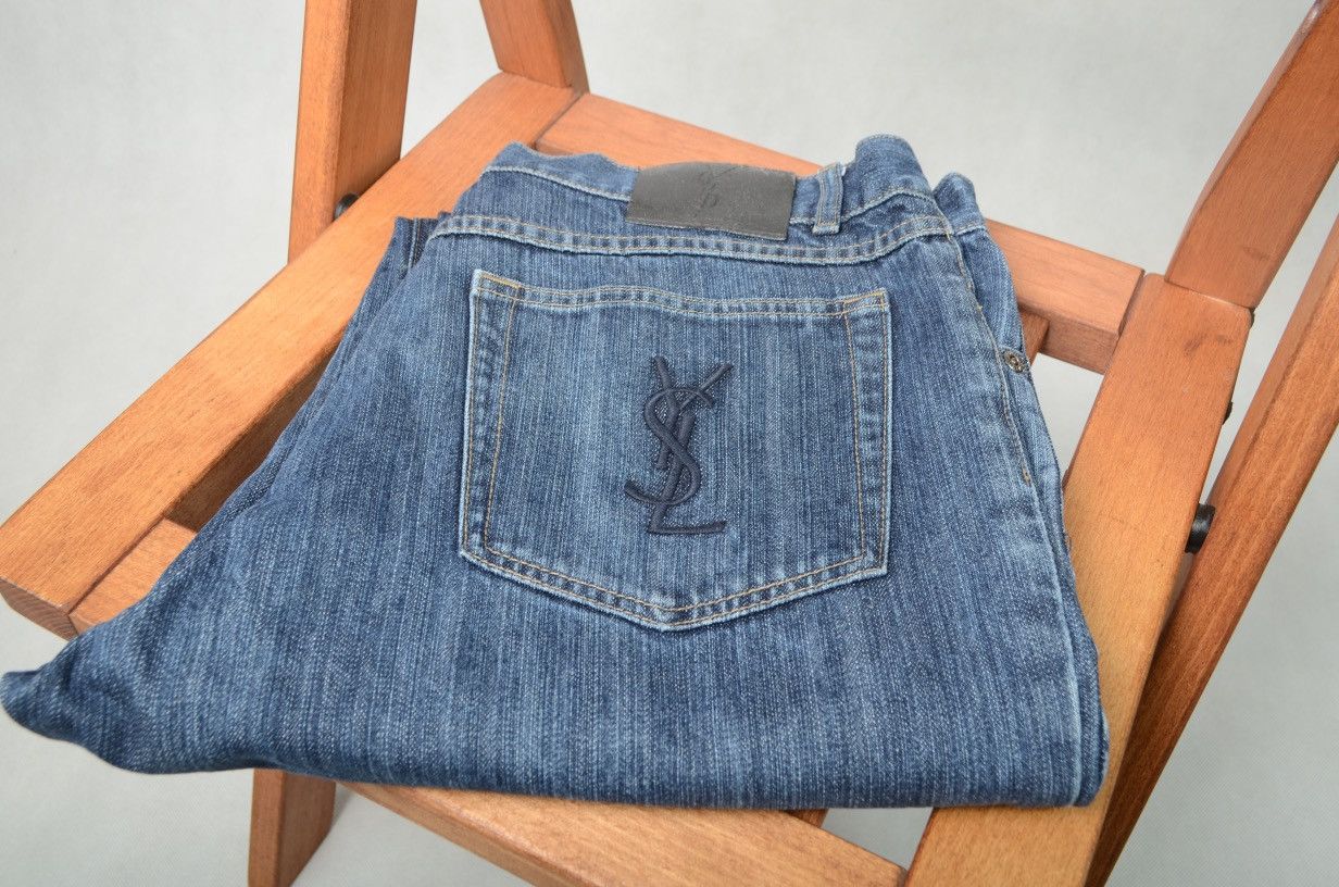 Designer × Yves Saint Laurent Ysl yves saint laurent denim jeans big ...