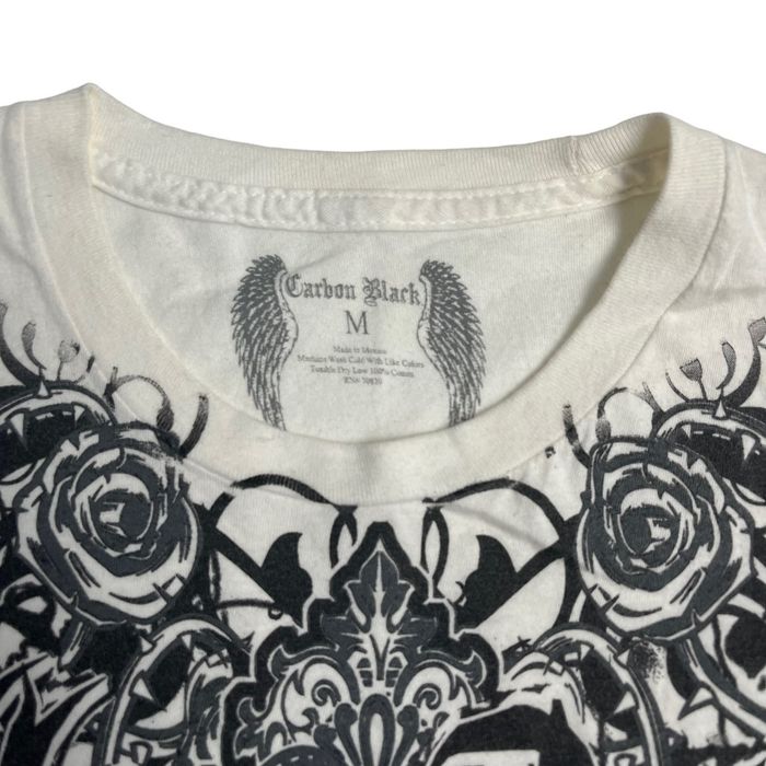 Vintage Carbon Black Cross Wing Grunge Cyber Y2K Style T-shirt | Grailed