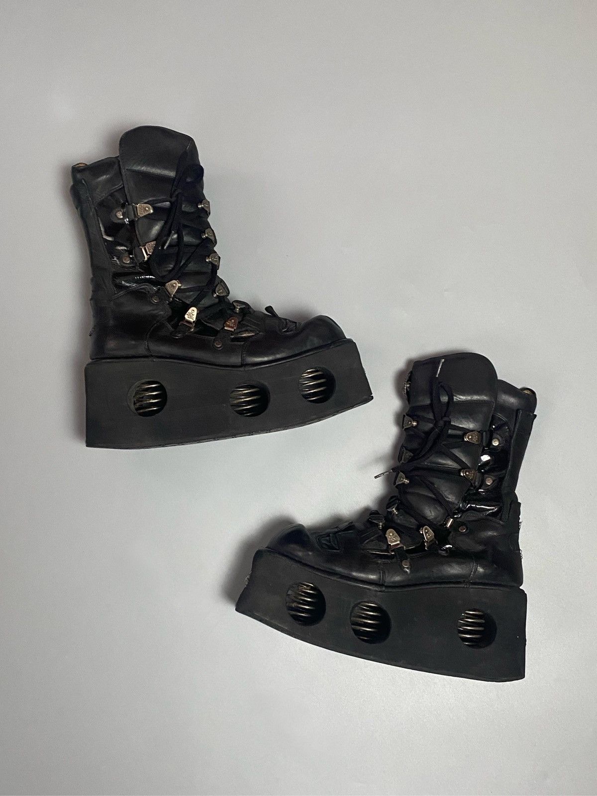 Avant Garde × New Rock × Vintage New Rock High vintage leather shoes ...