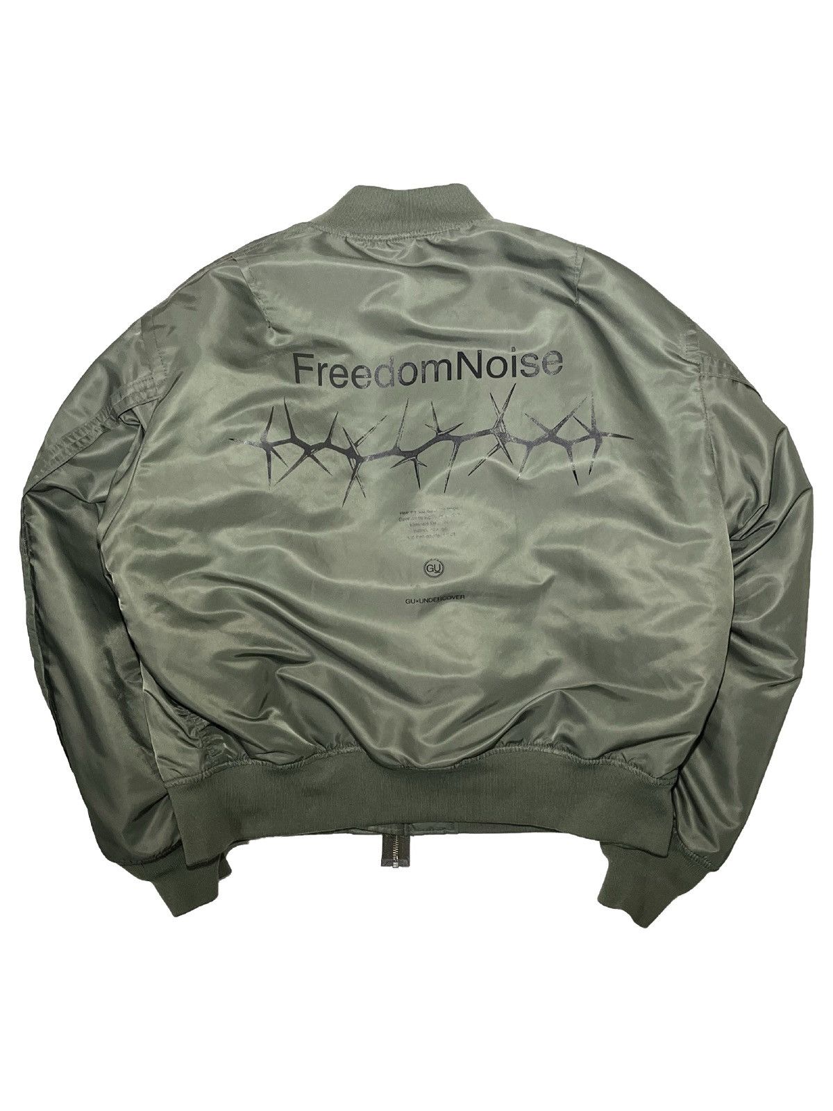 Japanese Brand × Undercover Undercover “Freedom Noise” GU Bomber Jacket ...
