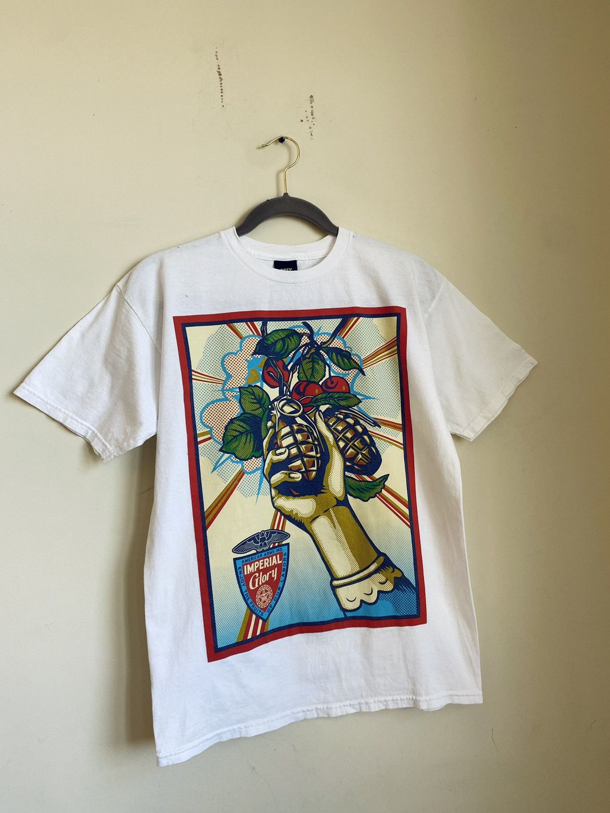 Obey × Vintage Vintage Obey Hand Grenade Tee | Grailed