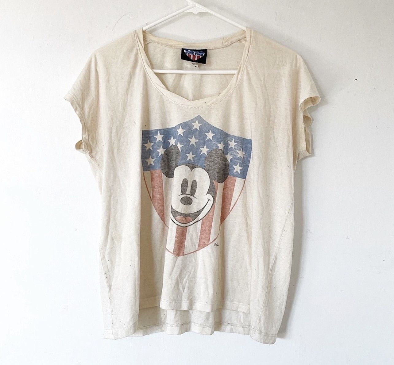 Junk Food Off white Mickey Mouse vintage junk food t shirt | Grailed