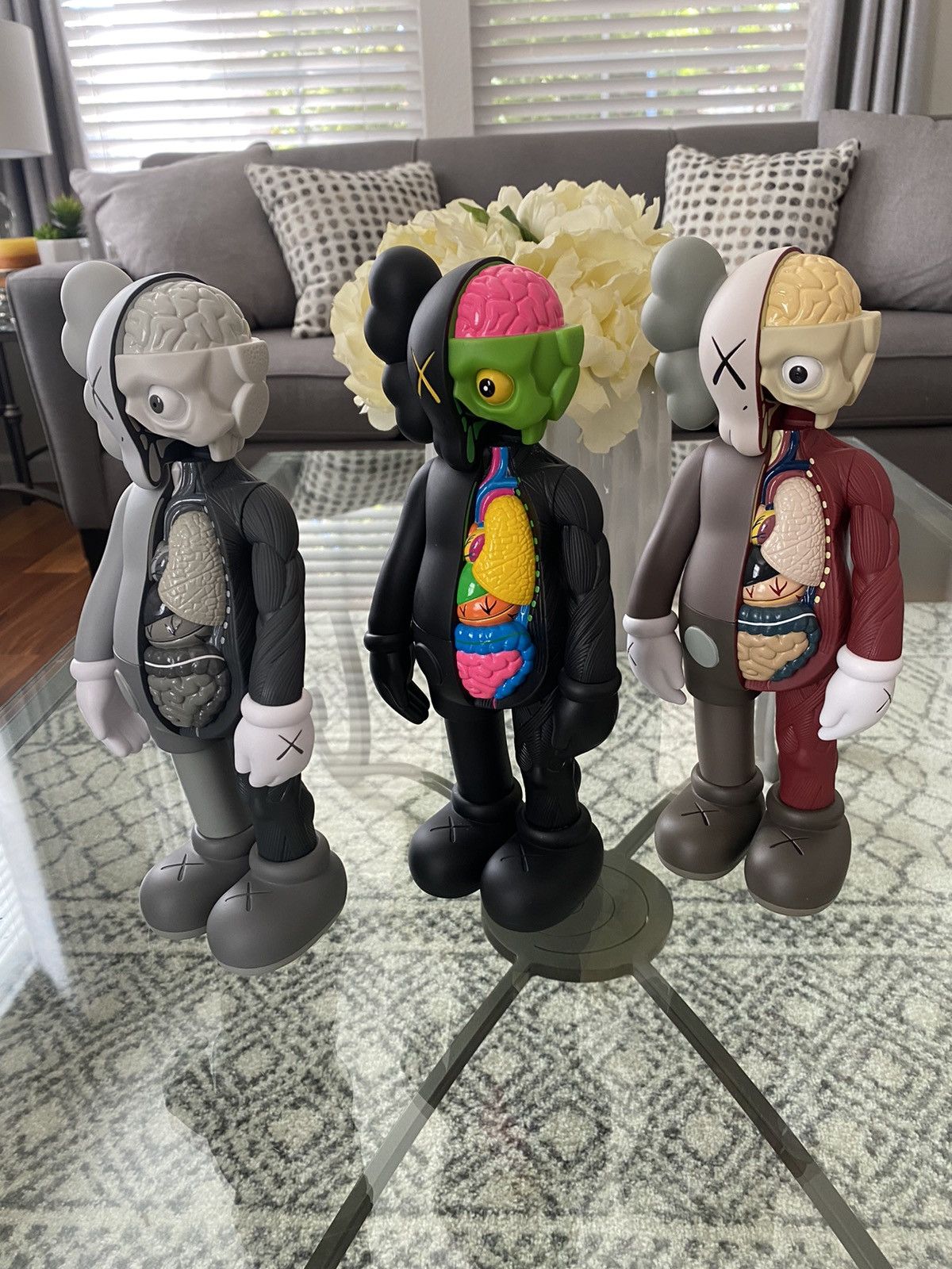 Kaws × Medicom Toy KAWS Flayed Companions 2016 Set of 3 Open Edition ...