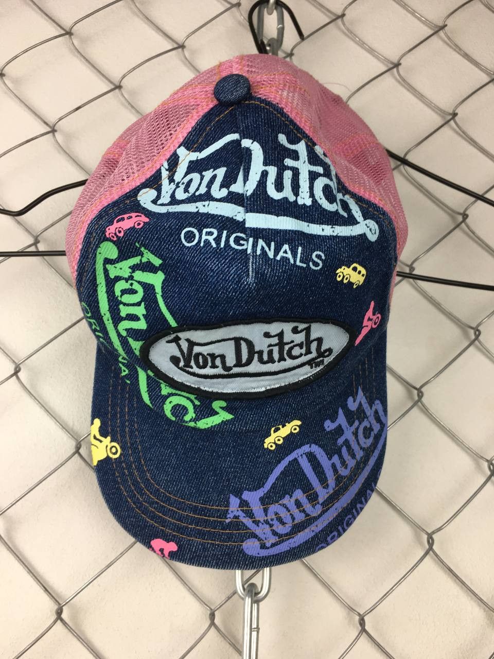 Vintage VINTAGE VON DUTCH PINK TRUCKER CAP | Grailed