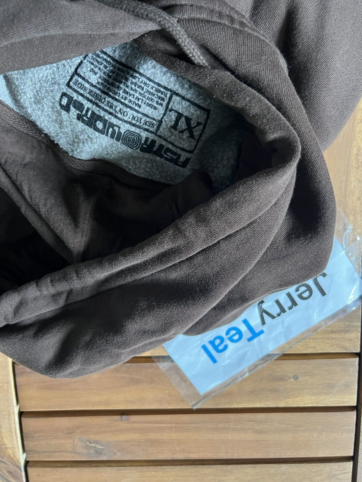 Travis Scott Travis Scott Astroworld Exclusive Flame Guy Hoodie Brown ...