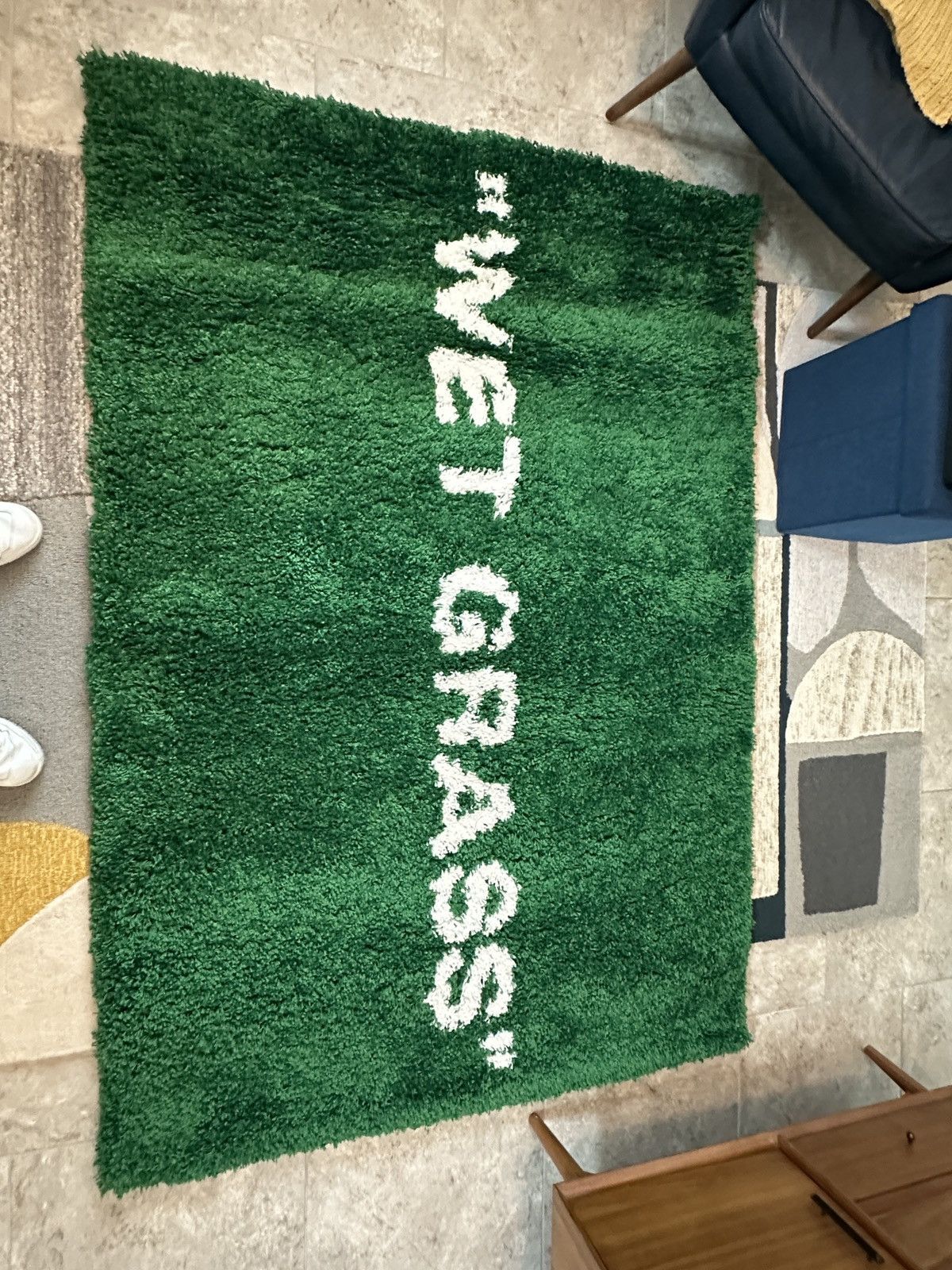 Ikea × Virgil Abloh Virgil Abloh x IKEA MARKERAD "WET GRASS" Rug ...
