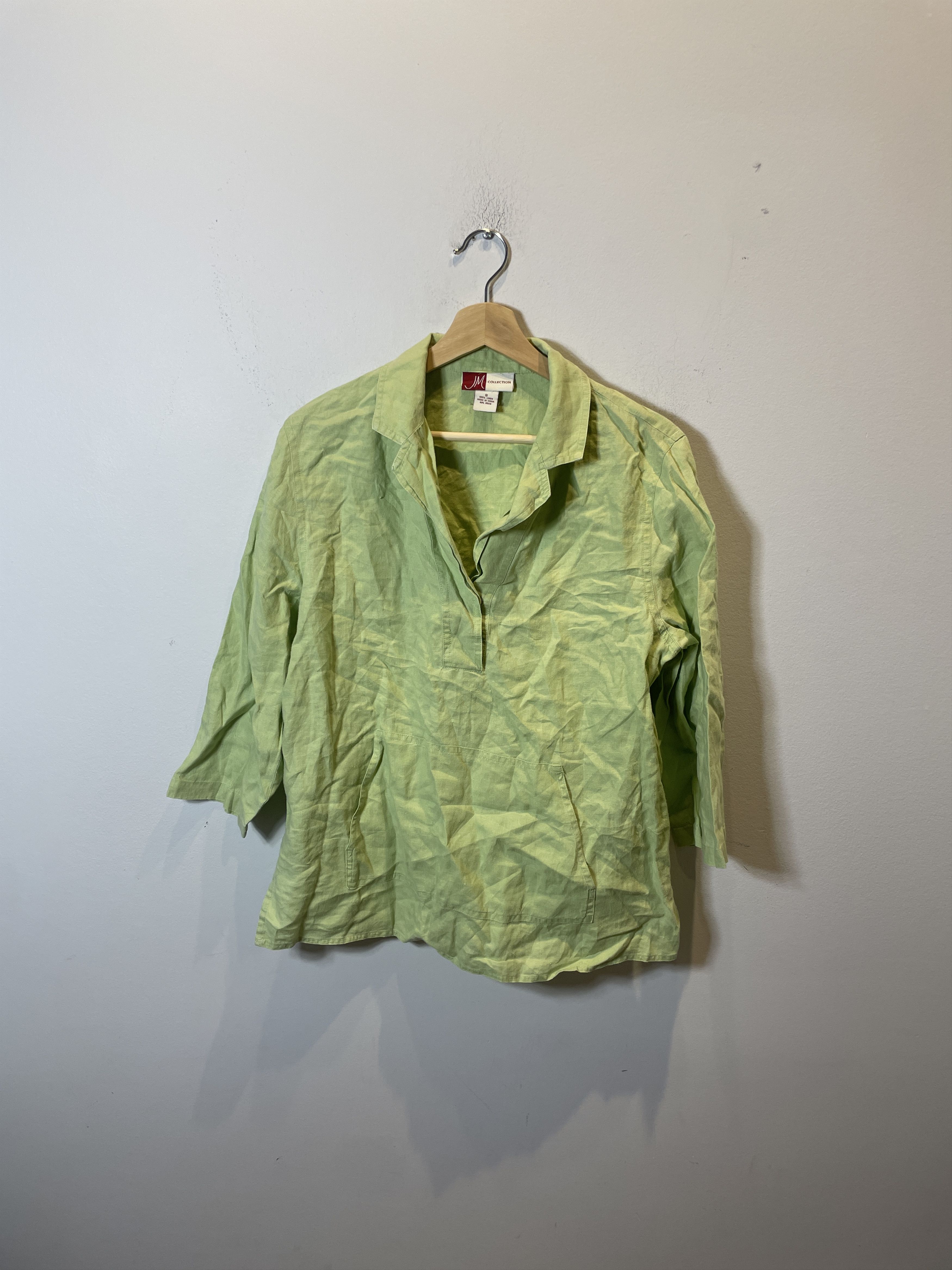 Vintage JM Collection Linen Blouse | Grailed