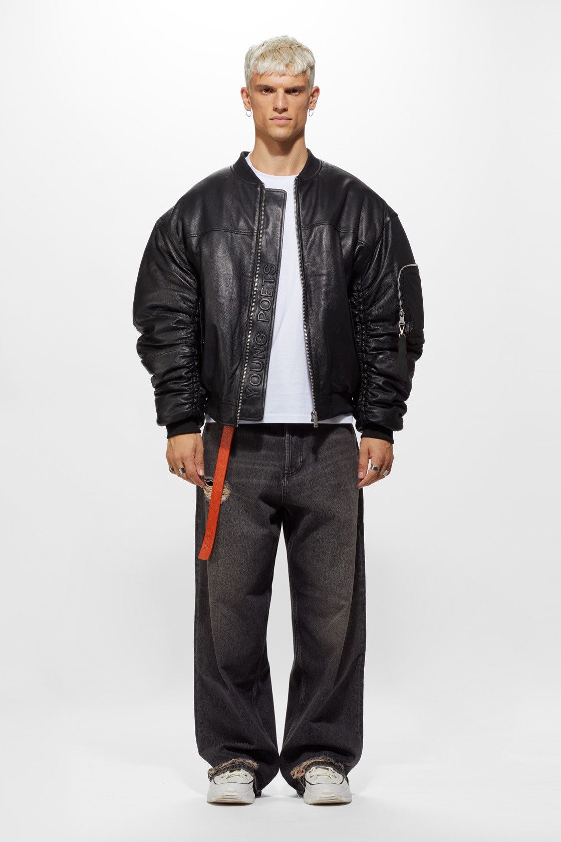 Tigha RARE SIZE XXL LEATHER BOMBER JACKET - YPS (FORMERLY TIGHA) | Grailed