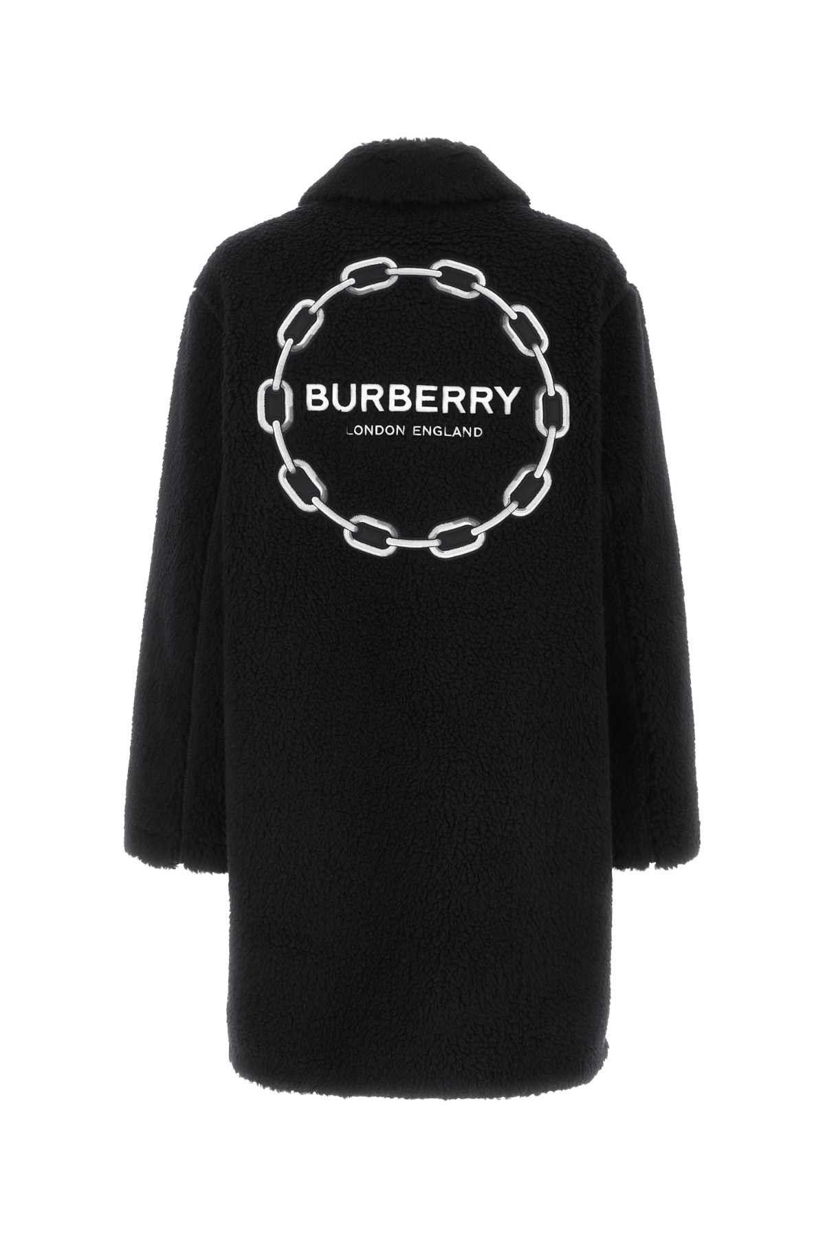 Burberry Black Teddy Fabric Coat | Grailed