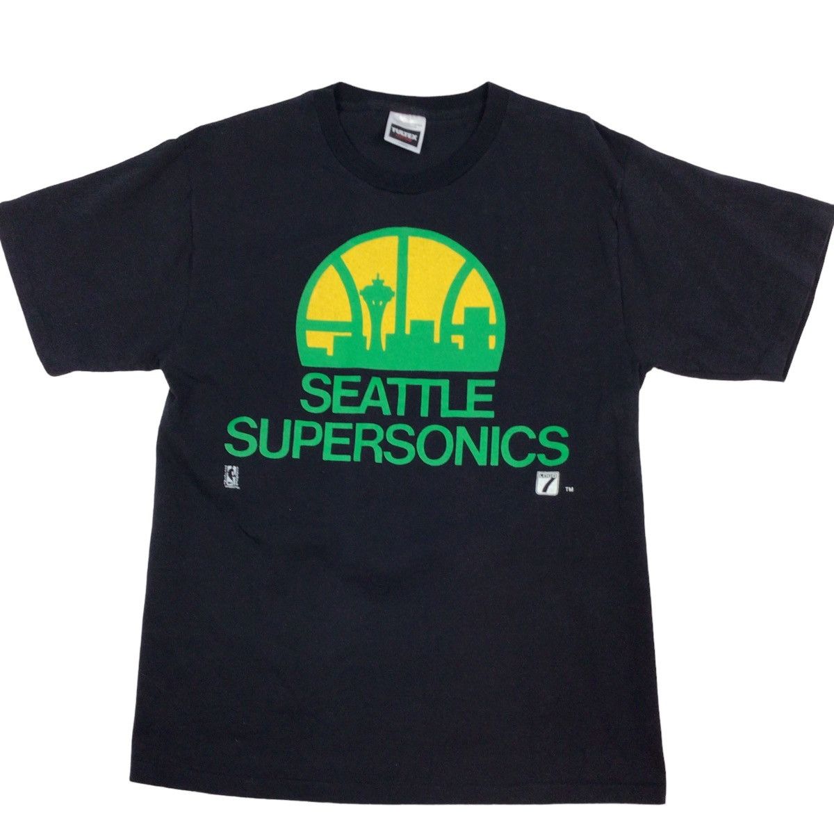 Logo 7 Vintage 90s Seattle Super Sonics NBA Single stitch T-shirt ...