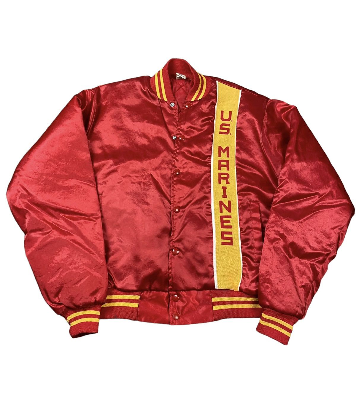 Vintage Vintage 80s USMC Marines Soffe Satin Jacket Bomber | Grailed