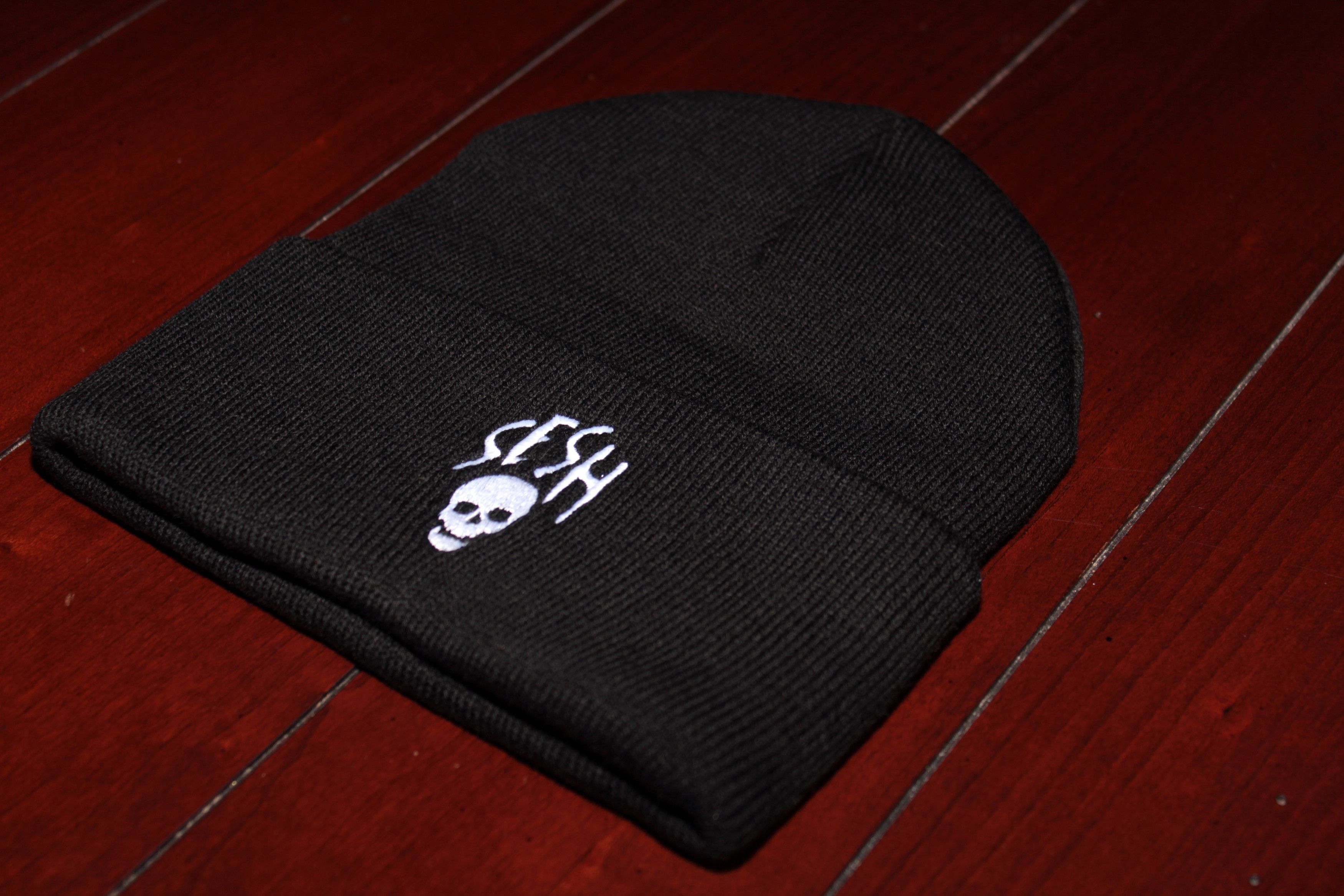 Bones × Team Sesh × Teamsesh TeamSESH Beanie Skull Logo (Black) | Grailed