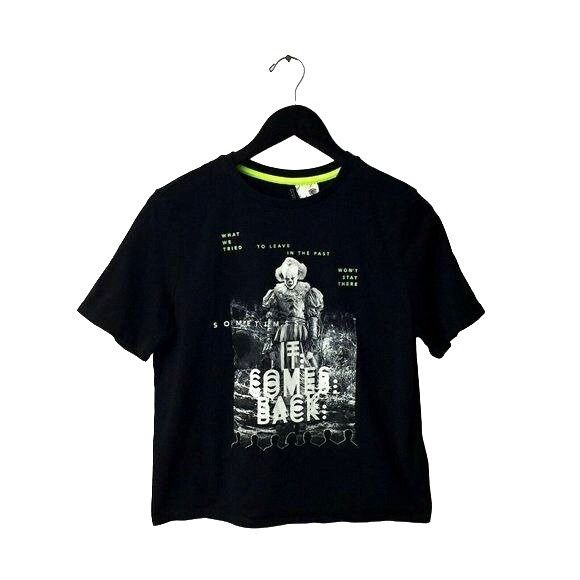 Divided Divided H&M IT Move Crop Top Graphic Tee Shirt Clown Trendy ...